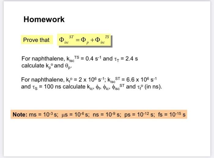 Solved Homework Prove that ST isc = 0, +0. TS isc For | Chegg.com