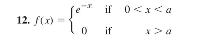 Solved 7-12 FOURIER COSINE INTEGRAL REPRESENTATIONS | Chegg.com