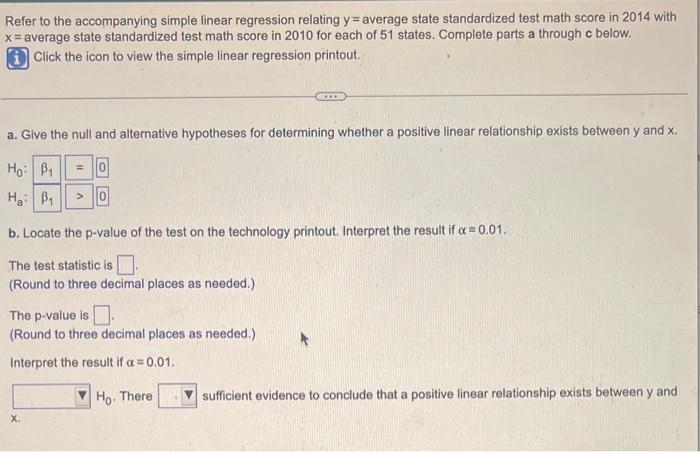 Solved Refer to the accompanying simple linear regression | Chegg.com