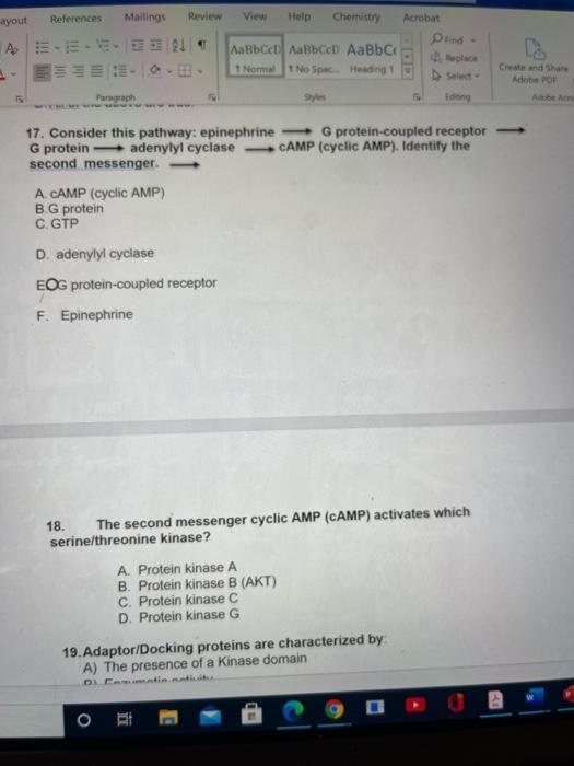Solved Ayout References Mailings Review View Help Chemistry