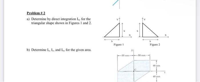 Solved a) Determine by direct integration Ixy for the | Chegg.com