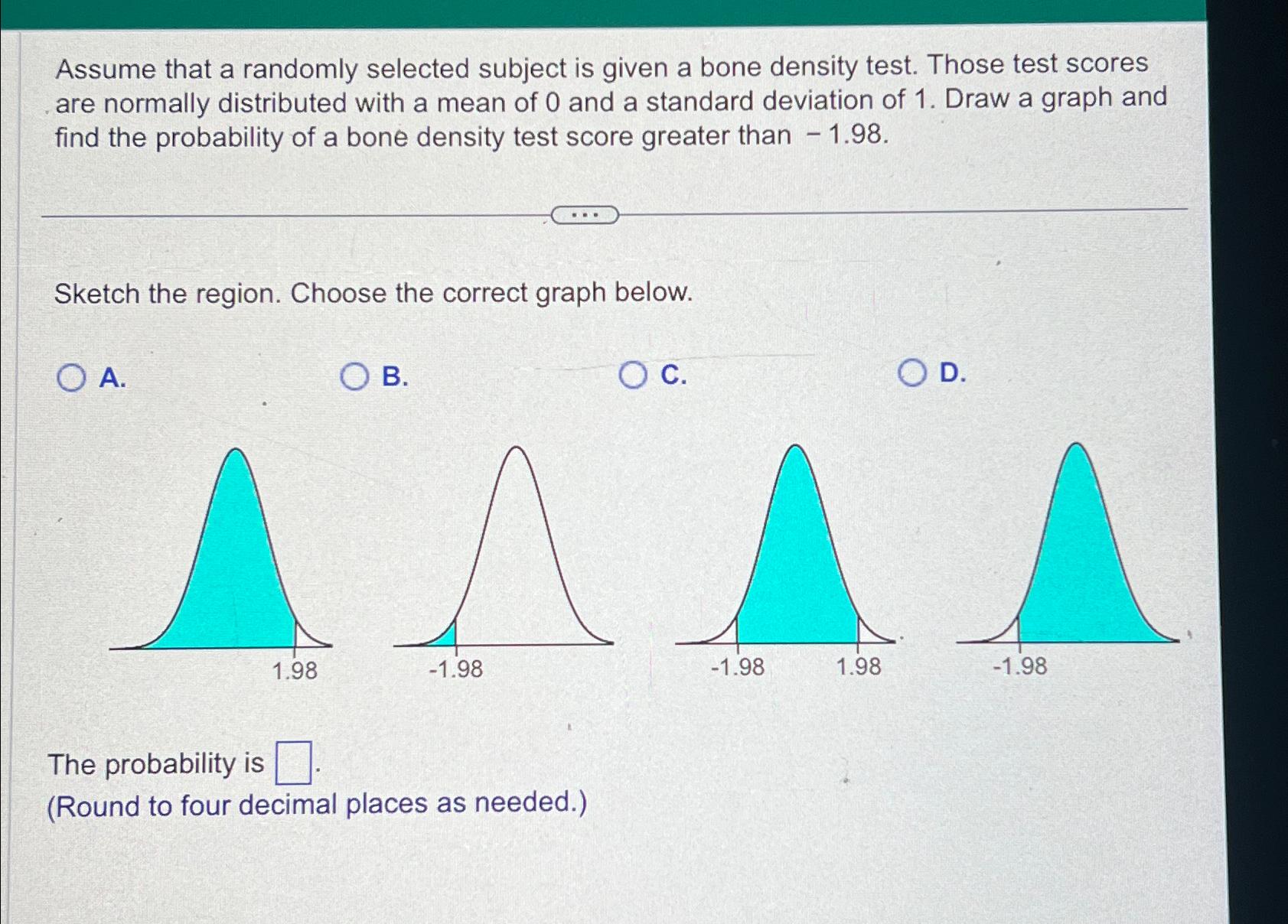 Solved Assume that a randomly selected subject is given a | Chegg.com
