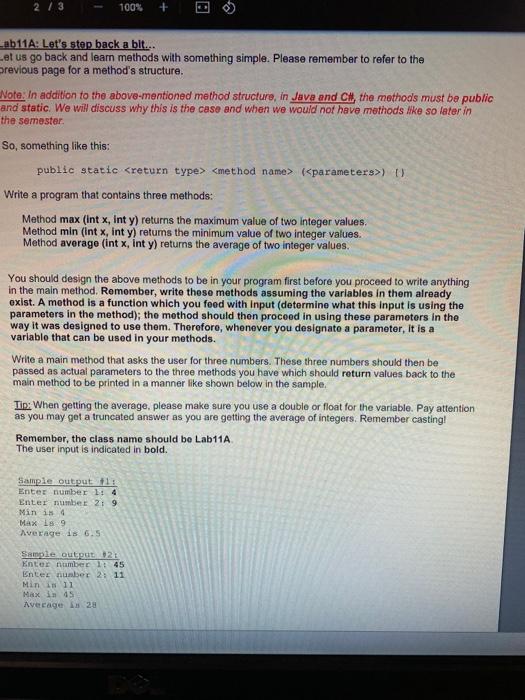 Solved 2 / 3 - 100% Lab11A: Let's step back a bit... Let us | Chegg.com