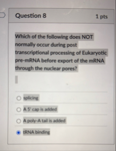 Solved Question 81 ﻿ptsWhich of the following does NOT | Chegg.com