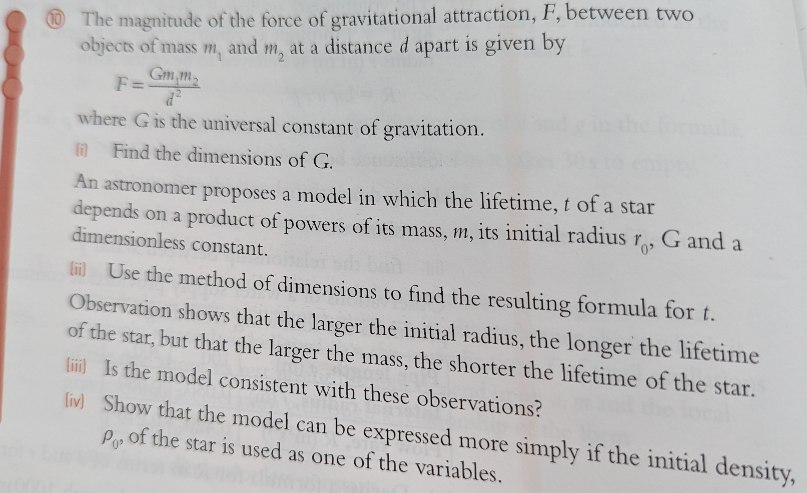 Solved The magnitude of the force of gravitational | Chegg.com