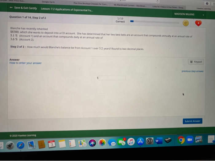 Solved Google Earth - Save & Exit Certify Lesson: 7.2 | Chegg.com