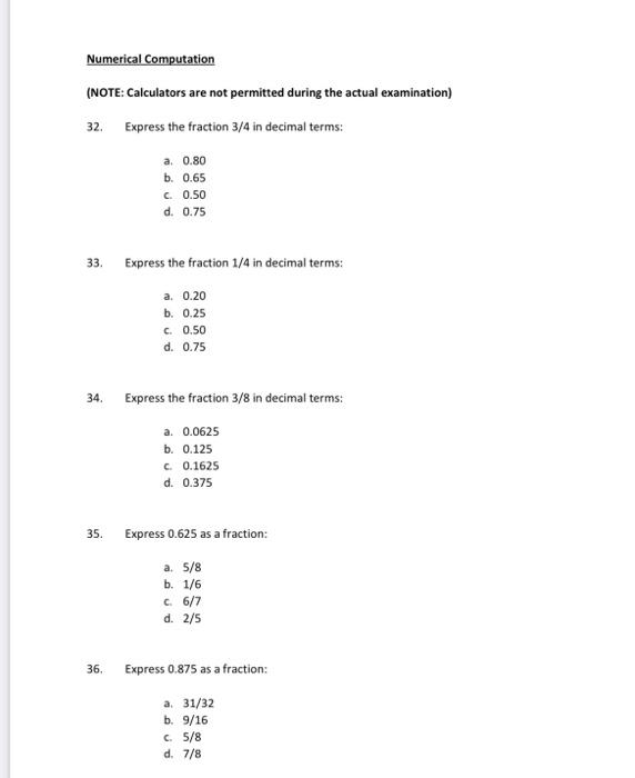 Solved Numerical Computation (NOTE: Calculators are not | Chegg.com
