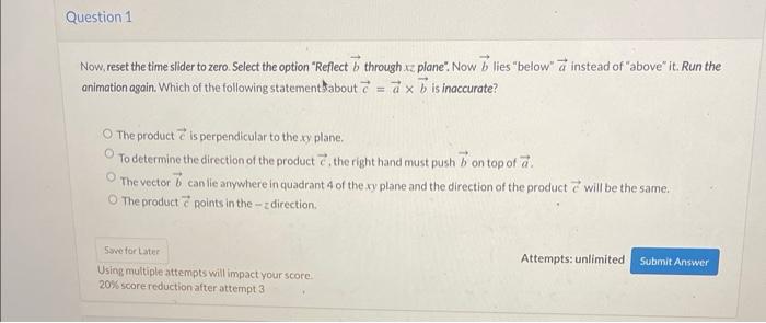 Solved Right-Hand Rule for Vector Product This graphic shows | Chegg.com