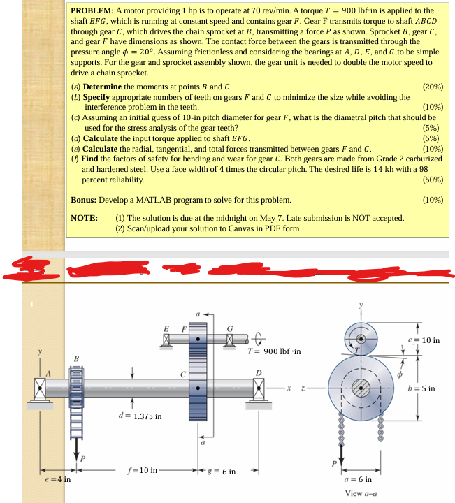 Solved ME3314 ﻿Machine Design Final Name (print): (1)Present | Chegg.com