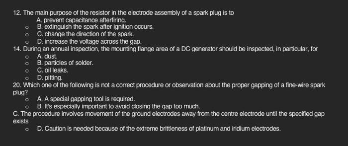 Solved 12. The main purpose of the resistor in the electrode | Chegg.com