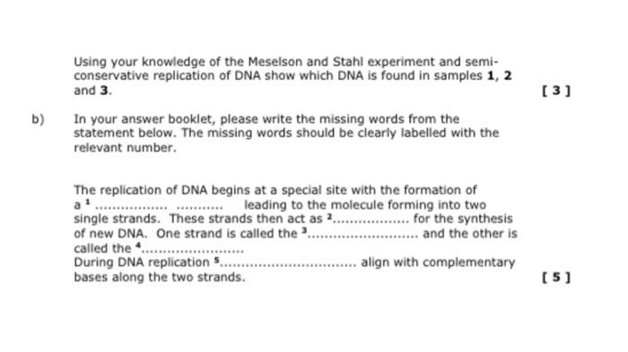 Solved Name Scientists investigated DNA replication by | Chegg.com