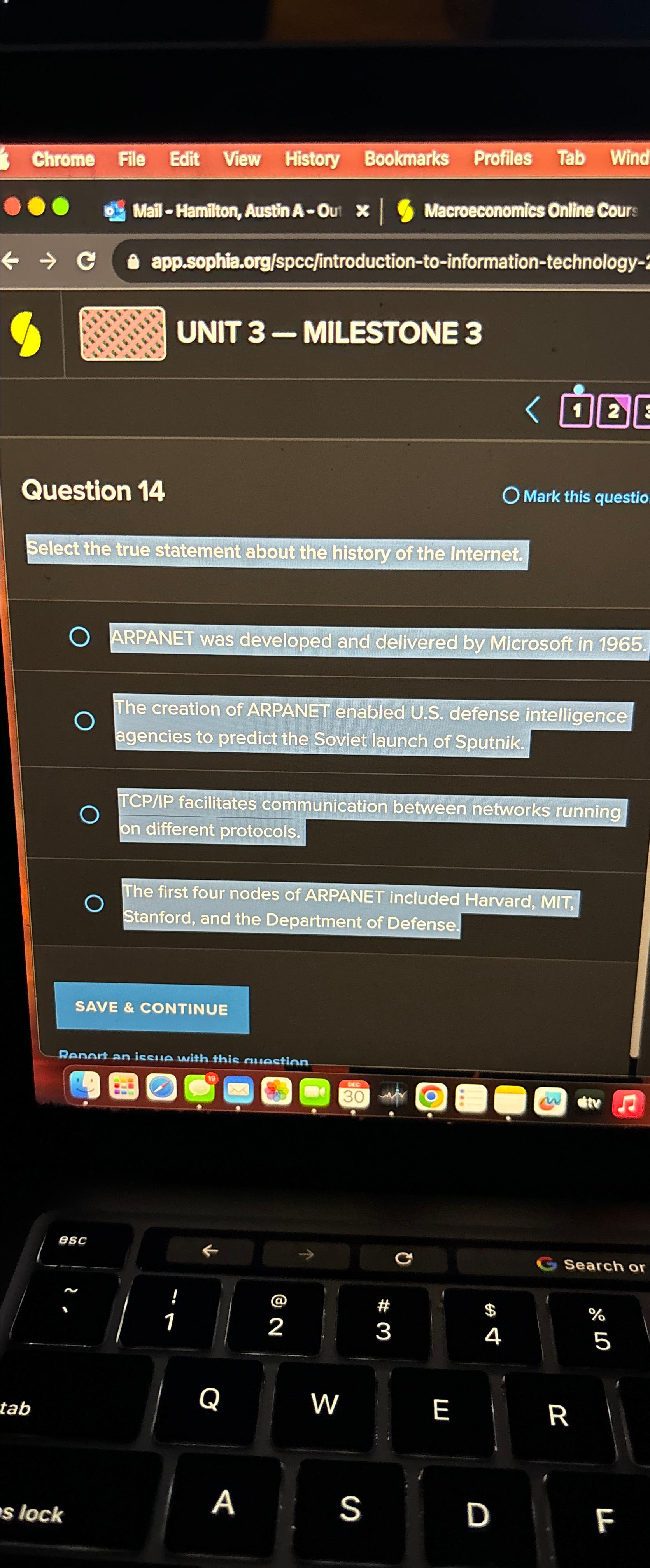 UNIT 3 - ﻿MILESTONE 3Question 14Select the true | Chegg.com