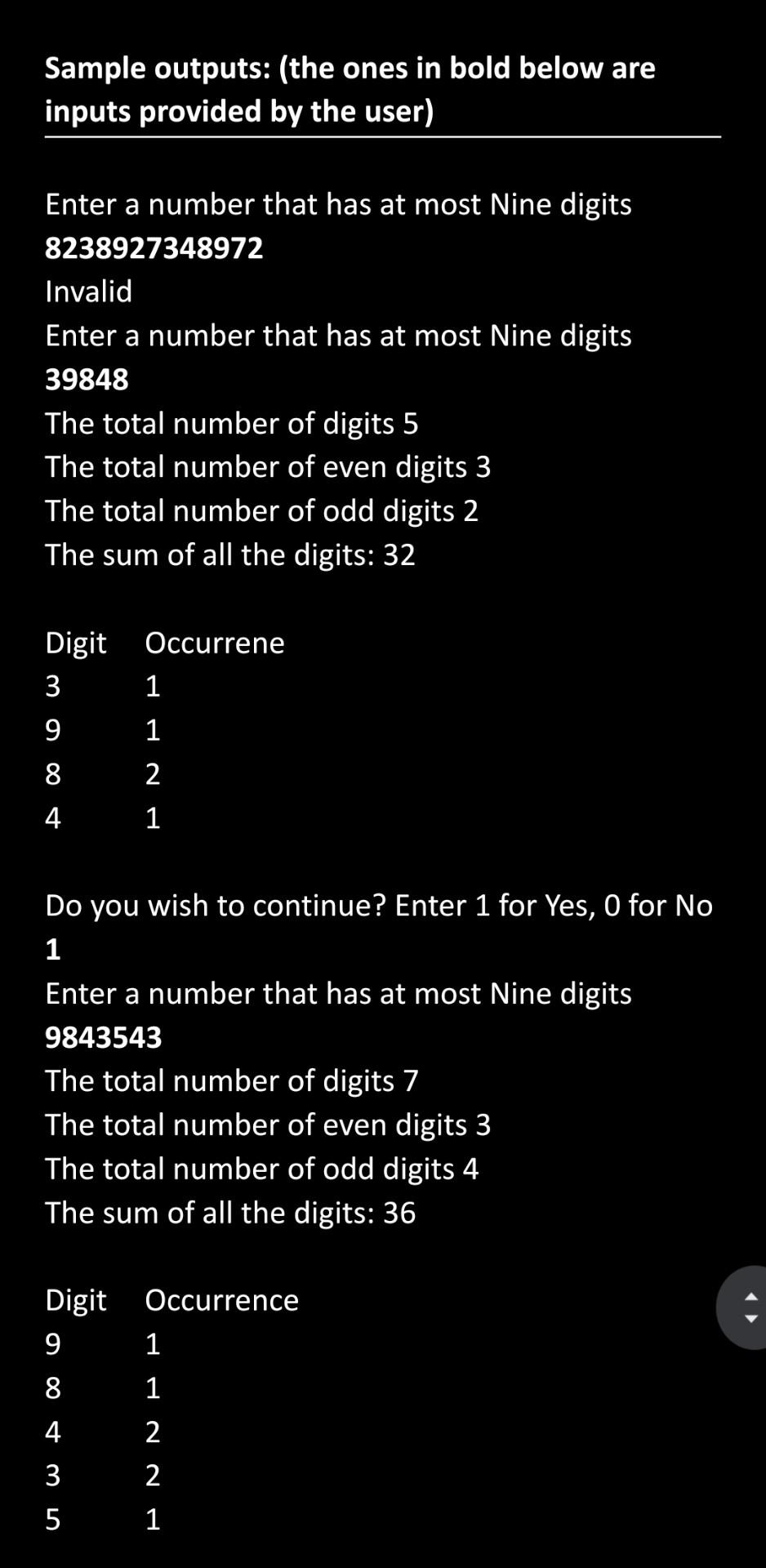 Solved Documentation: 1. Make sure to indent your code 2. | Chegg.com