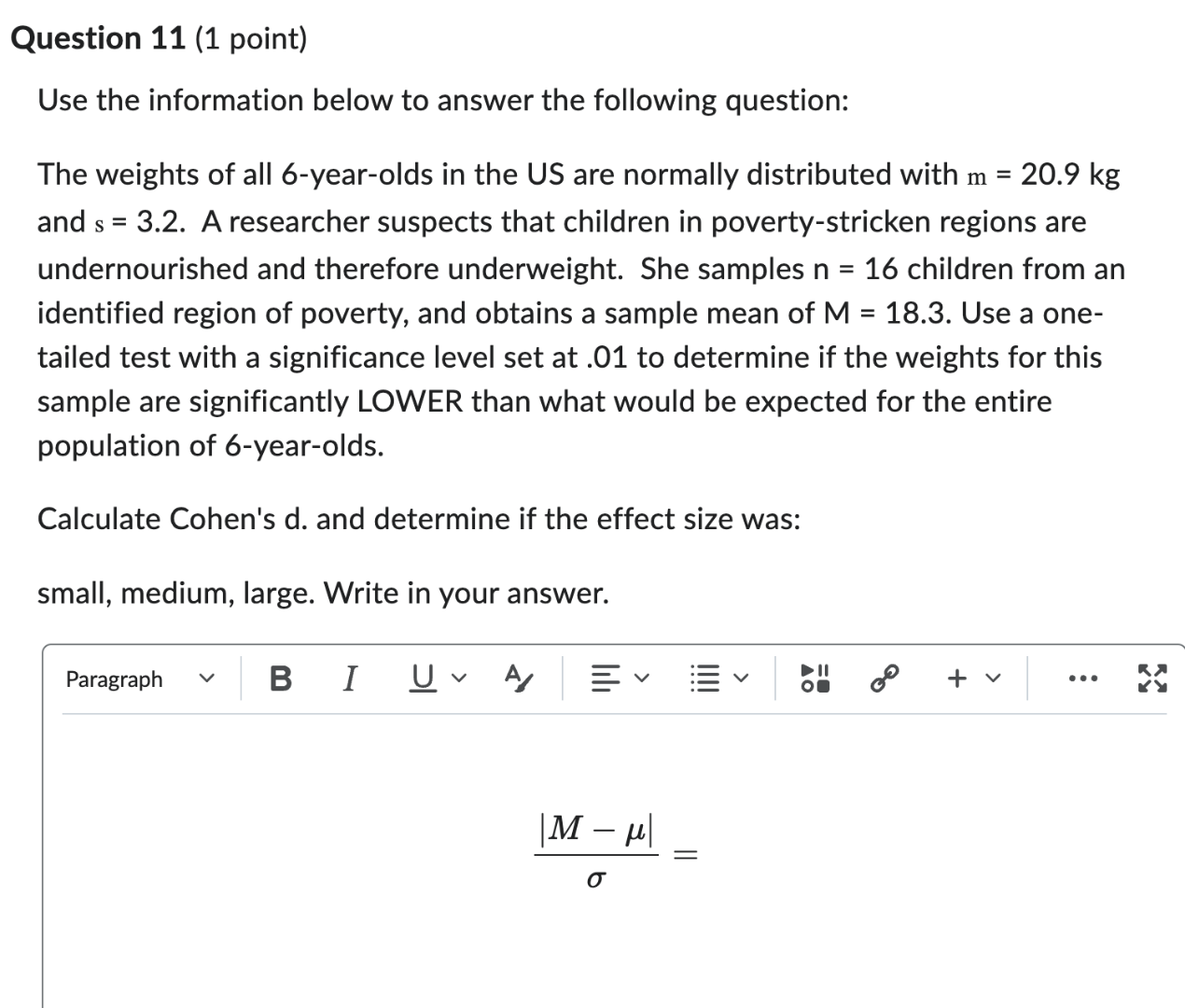 Solved Question 11 (1 ﻿point)Use the information below to | Chegg.com