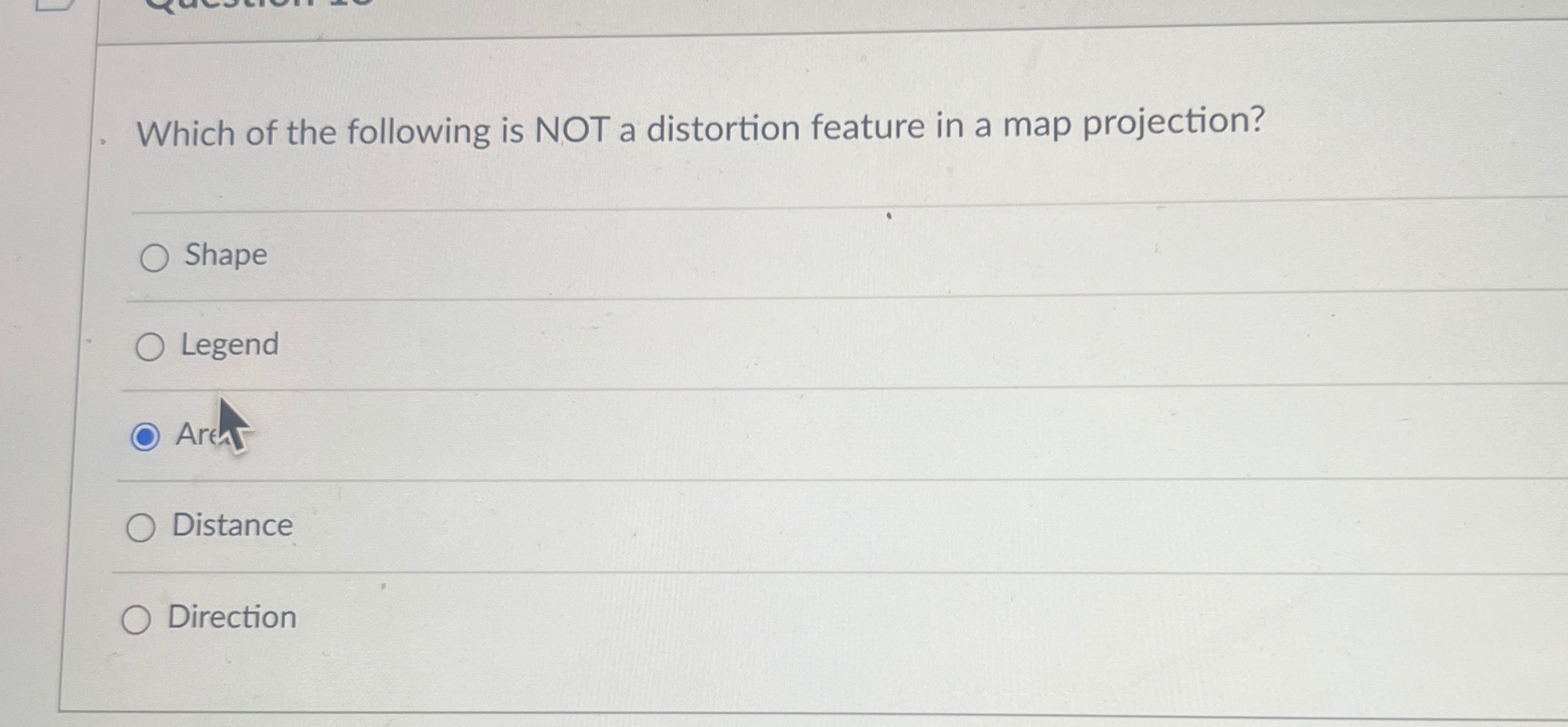 Solved Which of the following is NOT a distortion feature in | Chegg.com