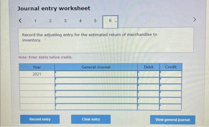 Solved Record the cost of merchandise returned for goods | Chegg.com