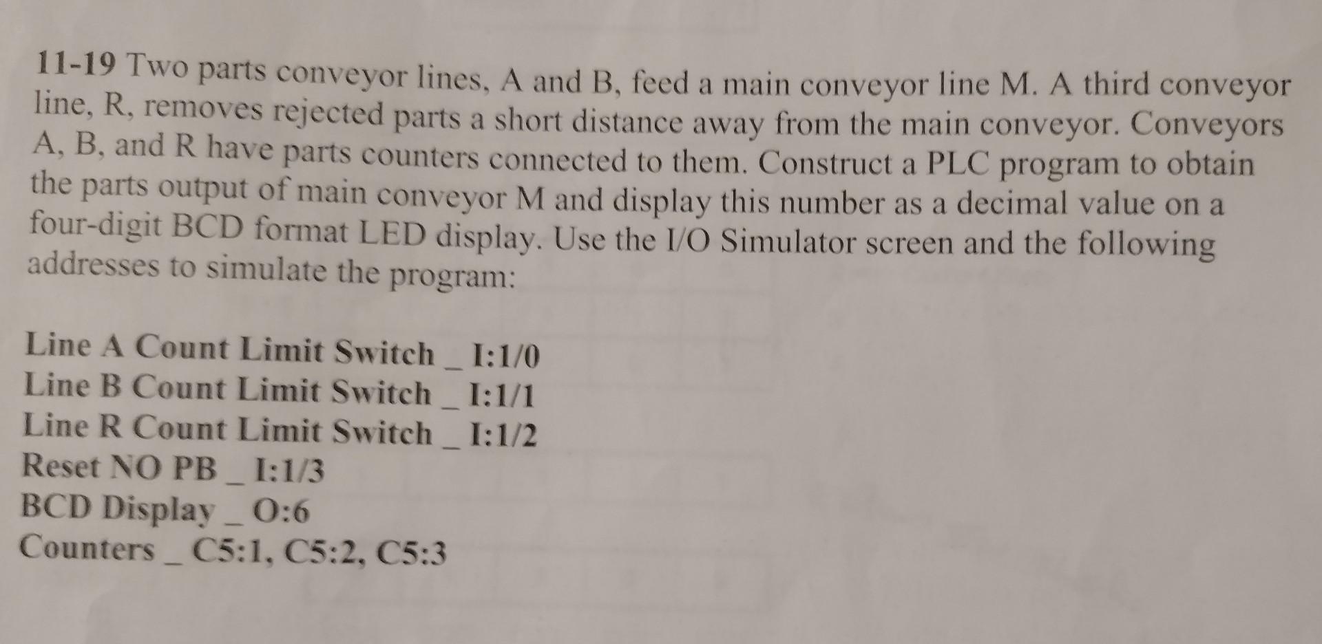 Solved how to write PLC programming According to the | Chegg.com