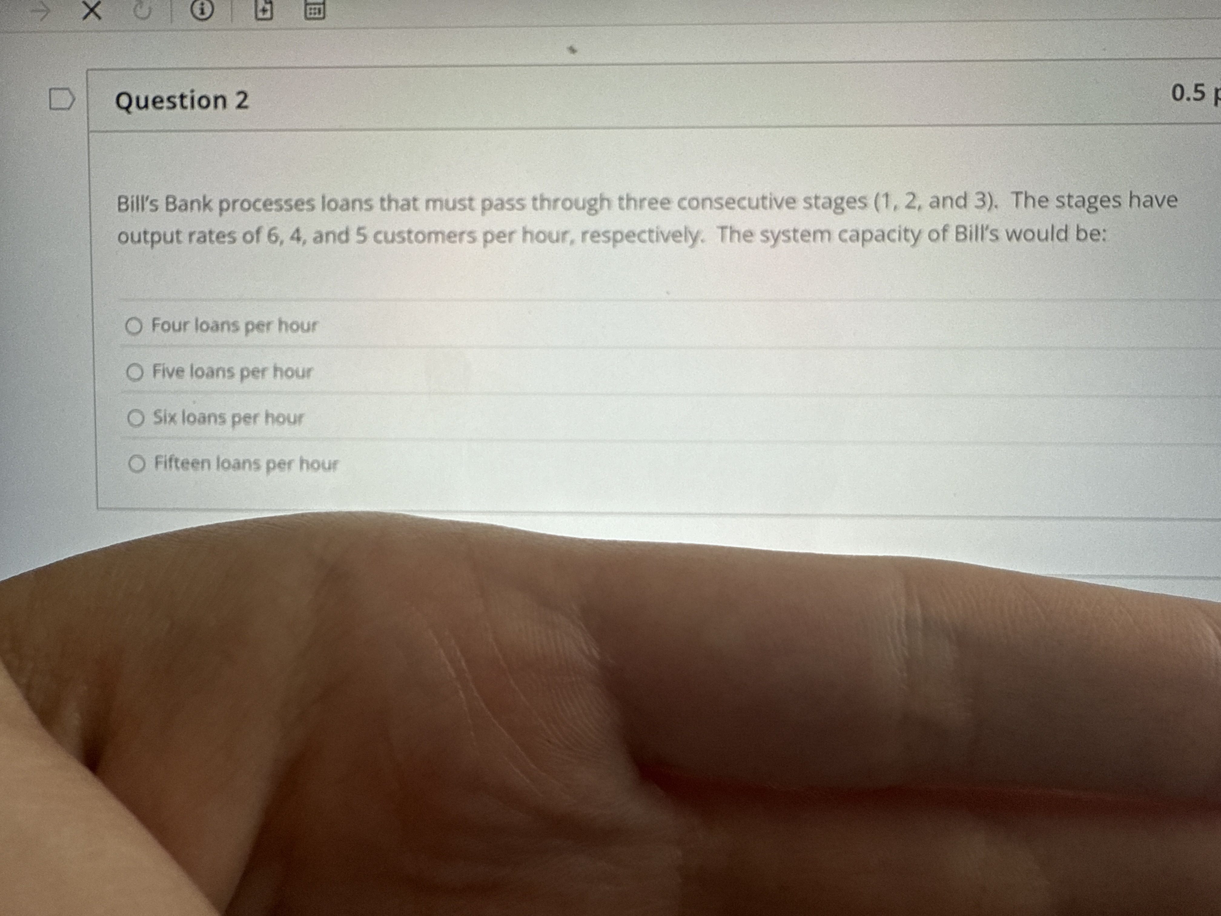 Solved Question 2Bill's Bank processes loans that must pass | Chegg.com