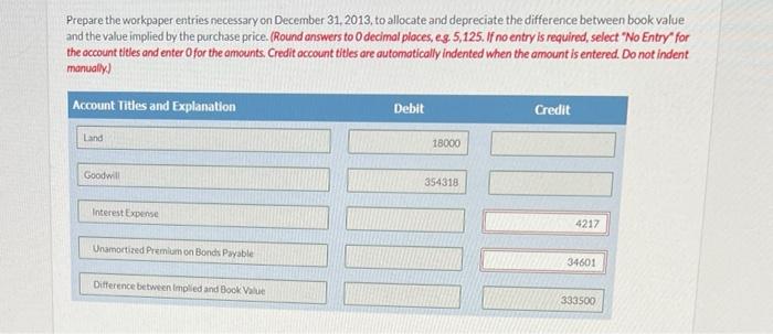 Solved Prepare the workpaper entries necessary on December | Chegg.com
