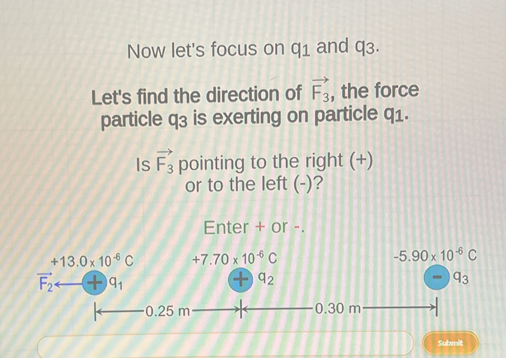 Solved Now let's focus on q1 ﻿and q3.Let's find the | Chegg.com