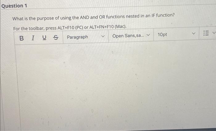 Solved What is the purpose of using the AND and OR functions | Chegg.com