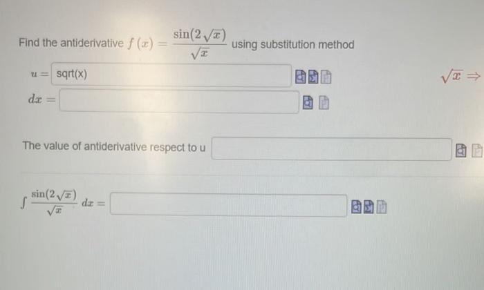 Solved Find the antiderivative f(x)=xsin(2x) using | Chegg.com