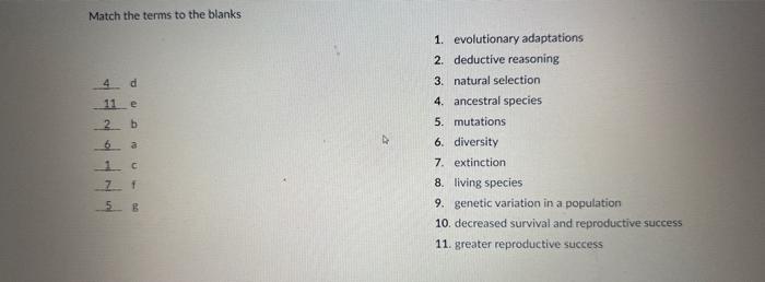 Solved This is matching type question. The information is | Chegg.com