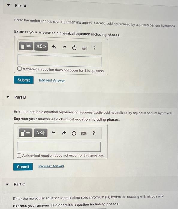 Solved Write balanced molecular and net ionic equations | Chegg.com