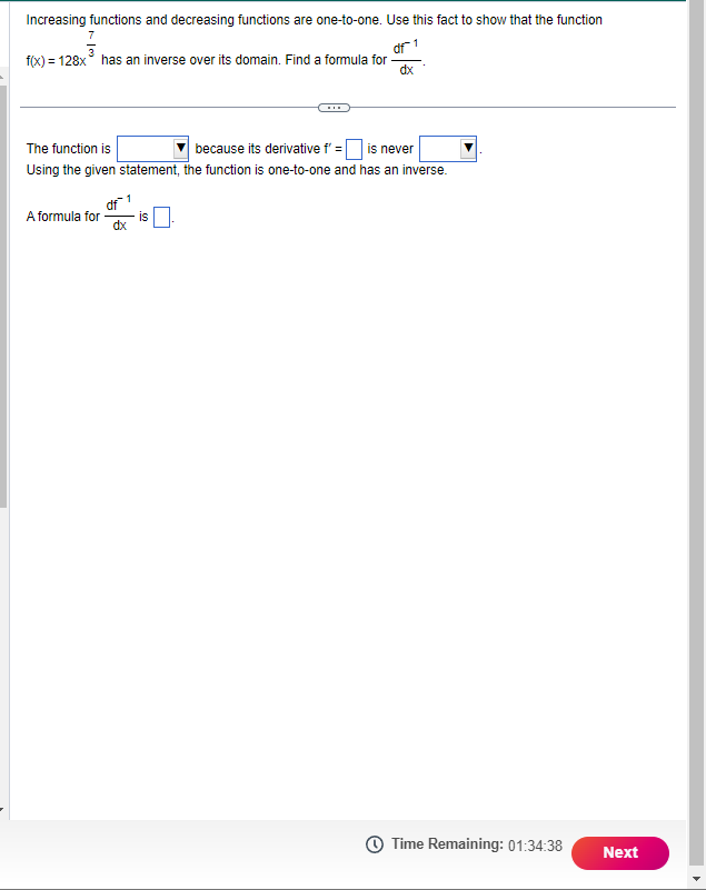 Solved Increasing functions and decreasing functions are | Chegg.com