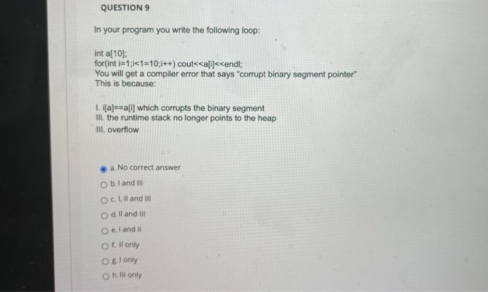 Solved Question 9 In Your Program You Write The Following