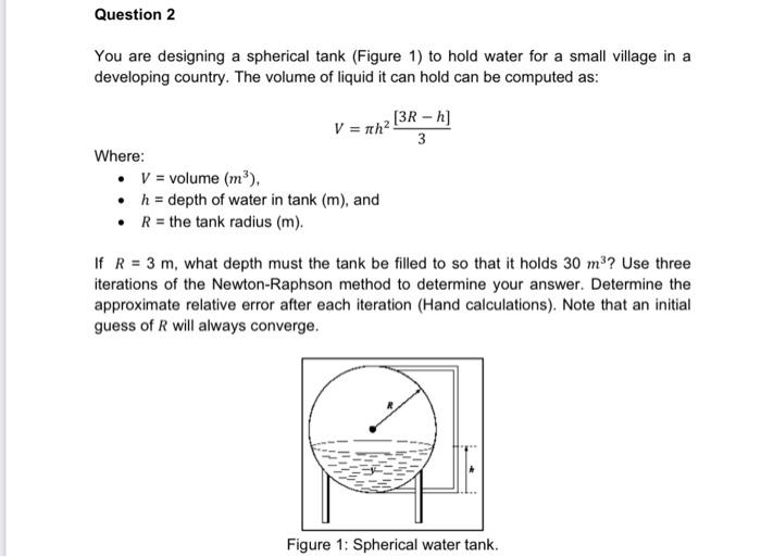 Solved You are designing a spherical tank (Figure 1) to hold | Chegg.com