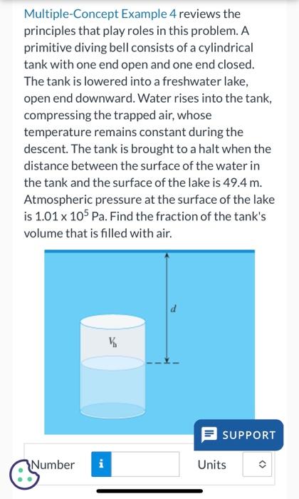 Solved Multiple-Concept Example 4 reviews the principles | Chegg.com