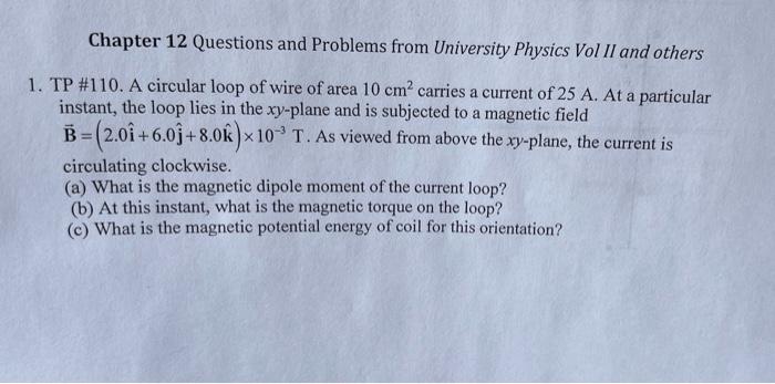 Solved Chapter 12 Questions and Problems from University | Chegg.com