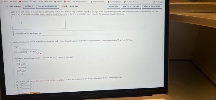 Solved 23.0/7 Points DETAILS PREVIOUS ANSWERS | Chegg.com