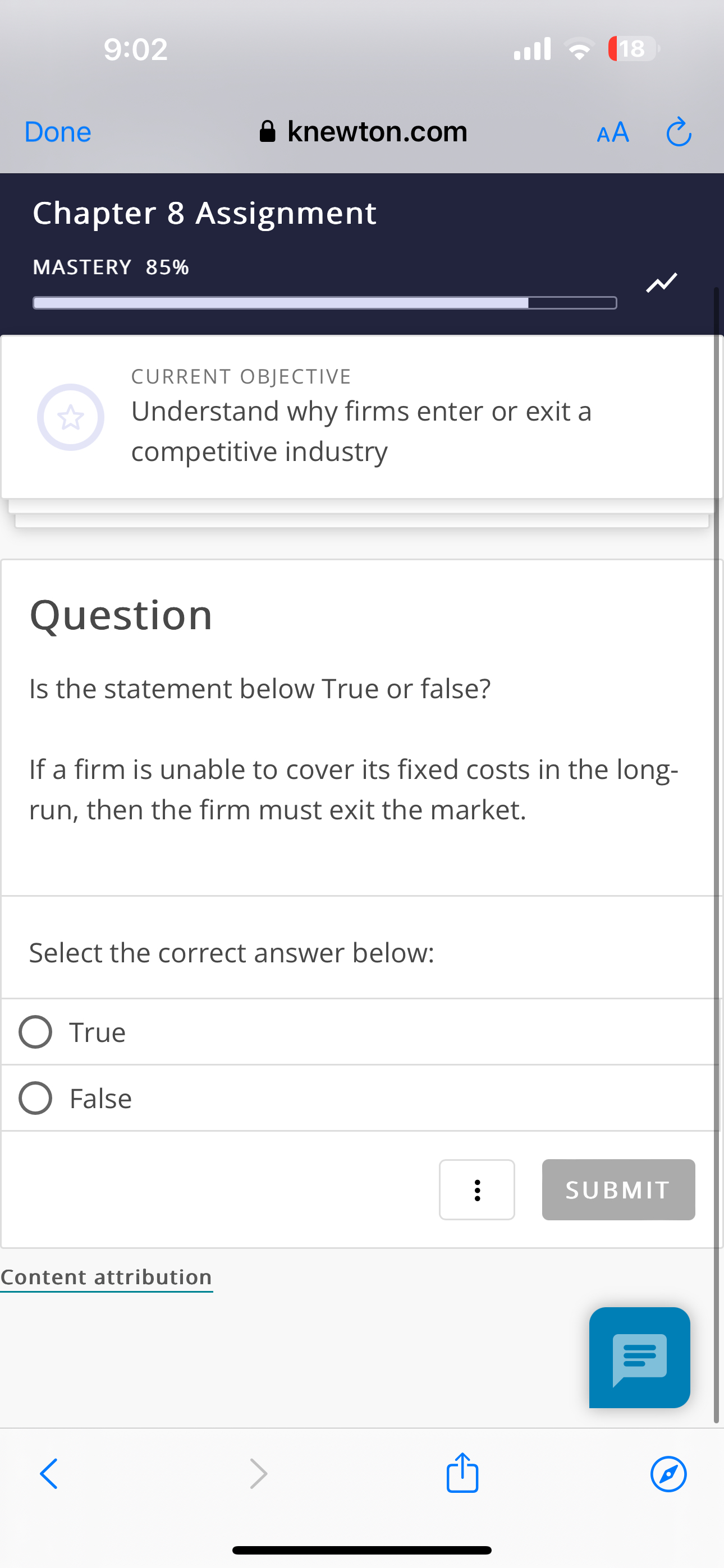 Solved 9:02Doneknewton.comAAChapter 8 ﻿AssignmentMASTERY | Chegg.com