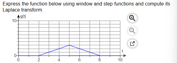 Solved Express the function below using window and step | Chegg.com