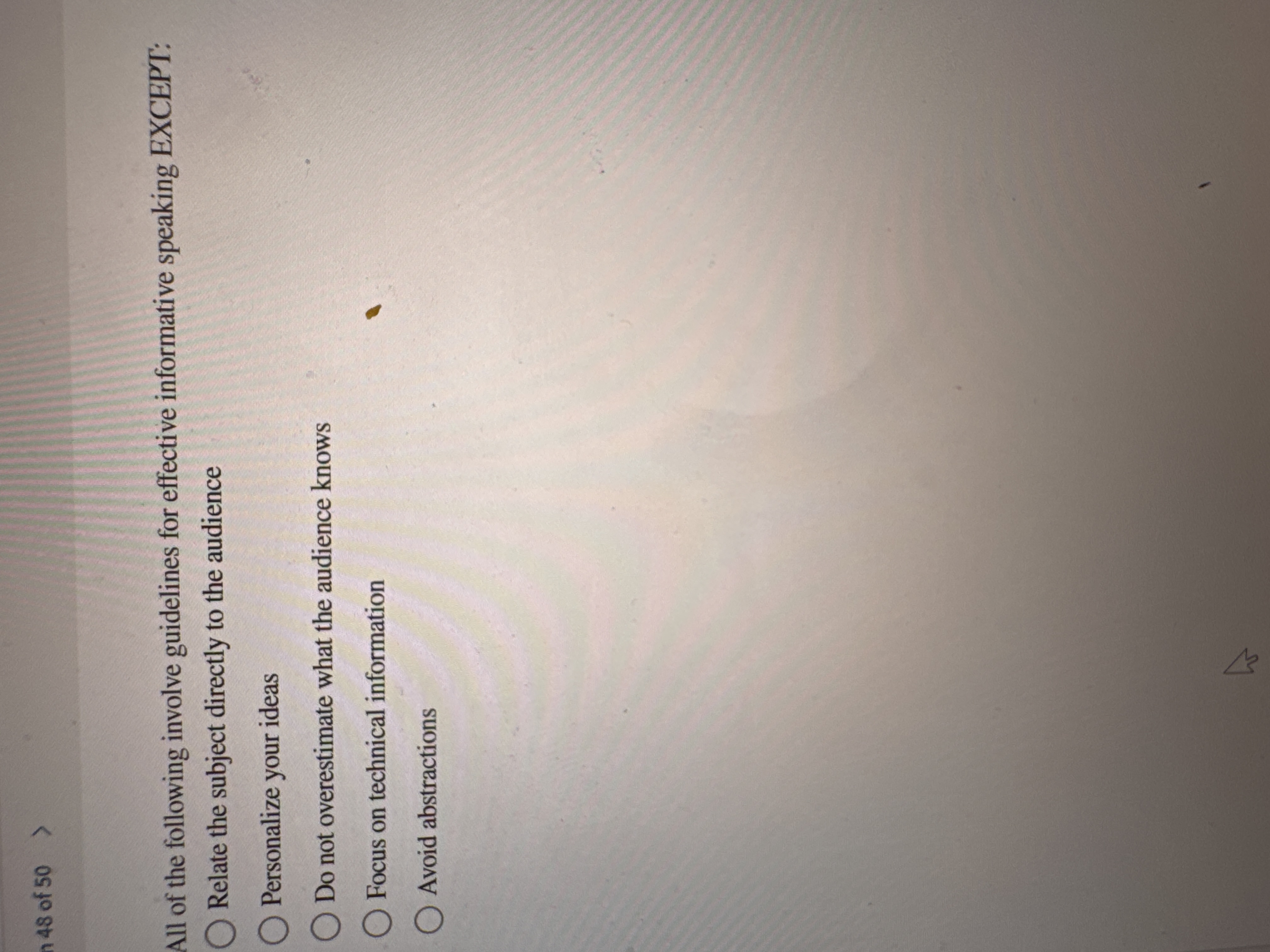 Solved All of the following involve guidelines for effective | Chegg.com