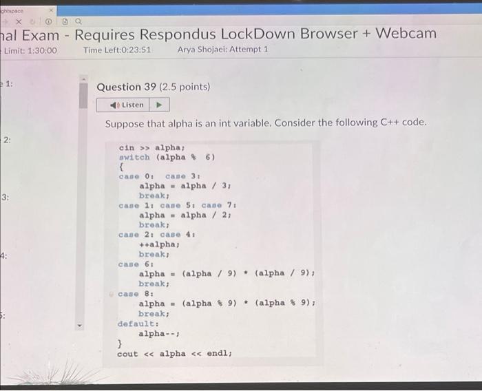 Solved Consider the following declarations: ifstream input; | Chegg.com