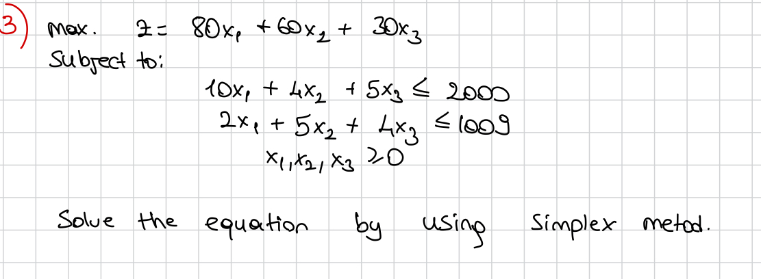 Solved max.z=80x1+60x2+30x3subject | Chegg.com