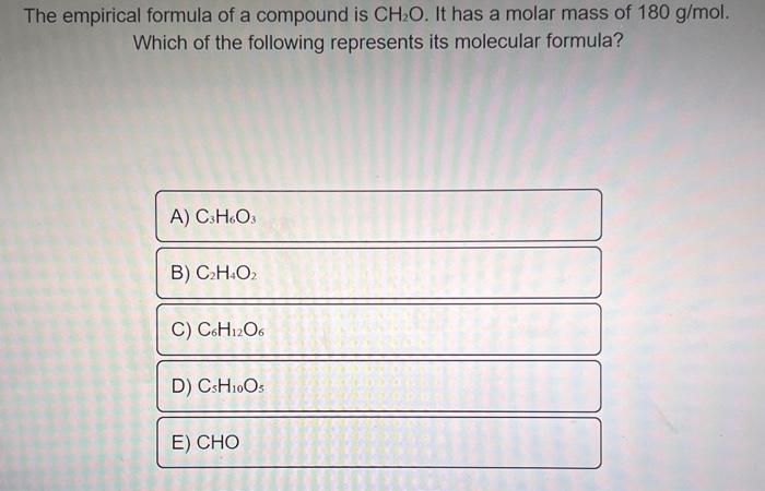 Solved Write the empirical formula corresponding to | Chegg.com