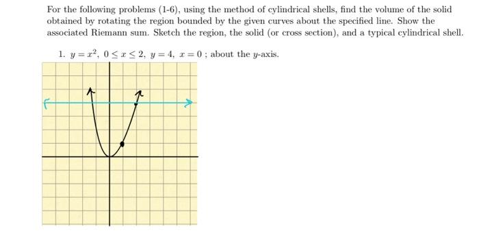 Solved For the following problems (1-6), using the method of | Chegg.com