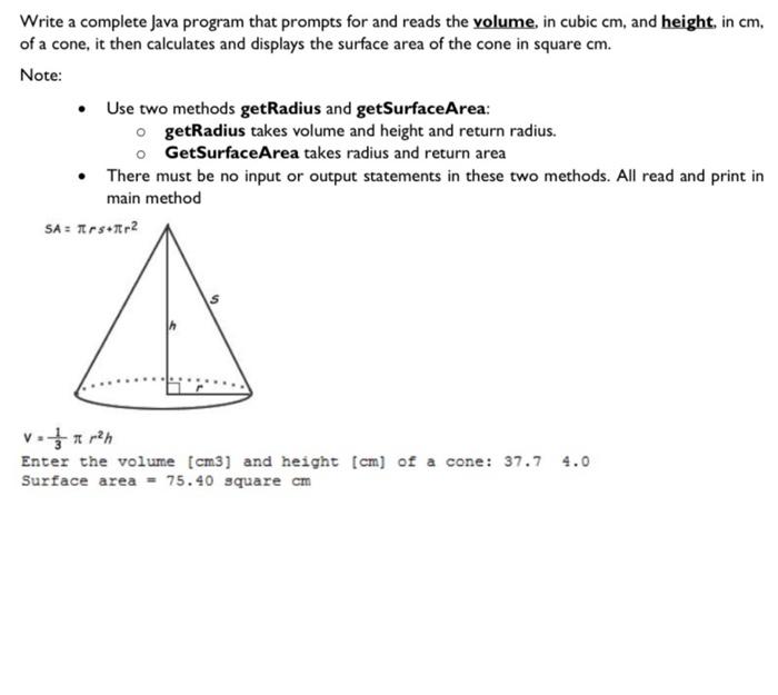 Solved TASKI Write a complete Java program that prompts for | Chegg.com