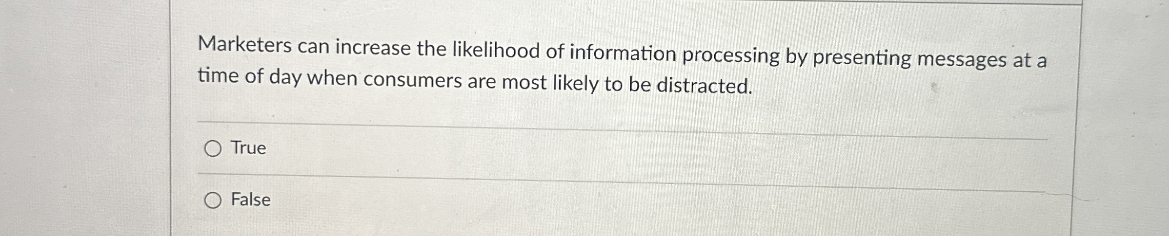 Solved Marketers can increase the likelihood of information | Chegg.com