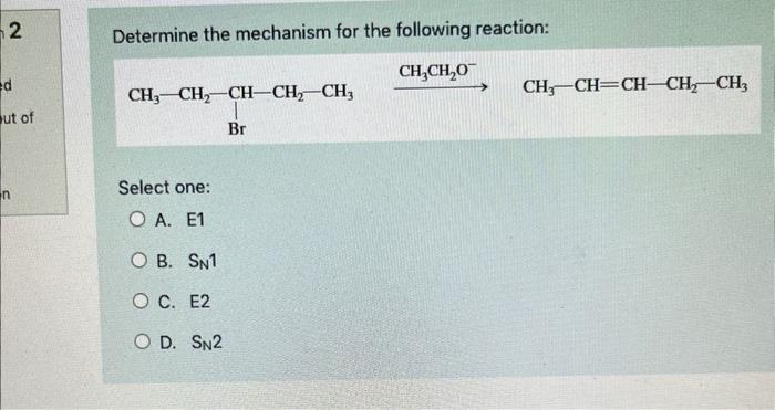 Solved Determine the mechanism for the following reaction: | Chegg.com