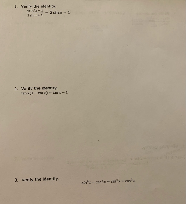 Solved 6. Verify the identity. CSCX = cotx+tanx secx fuctor | Chegg.com