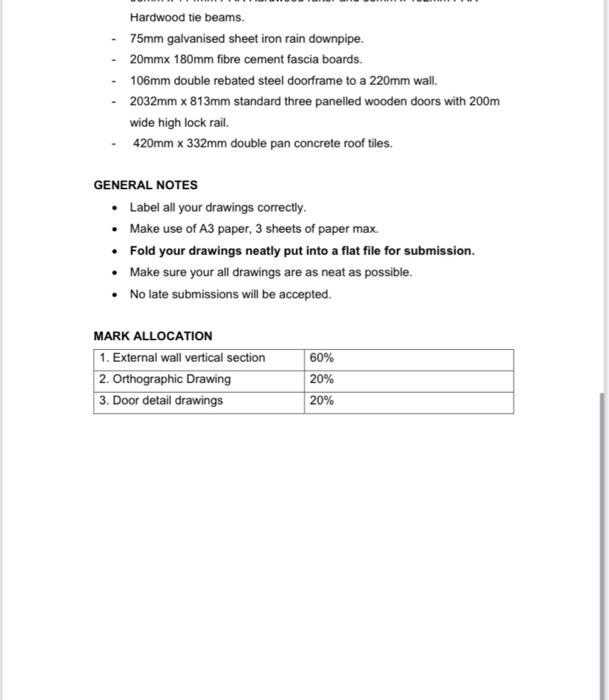 Solved Building drawings are an important requirement in | Chegg.com