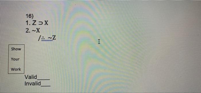 Solved I Part Two Use the Counterpart Conditional Truth | Chegg.com
