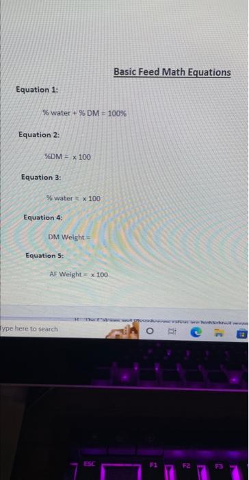 Complete the following table using the calculations | Chegg.com
