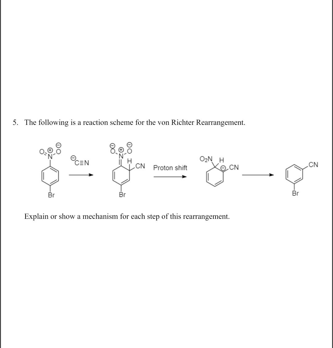 Solved 5. The following is a reaction scheme for the von | Chegg.com