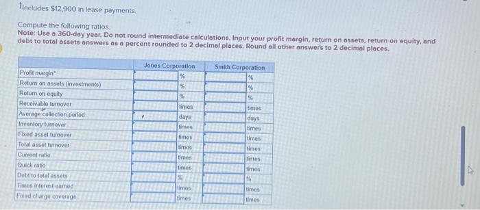 Solved Problem 3-37 (Algo) Ratio computation and analysis | Chegg.com